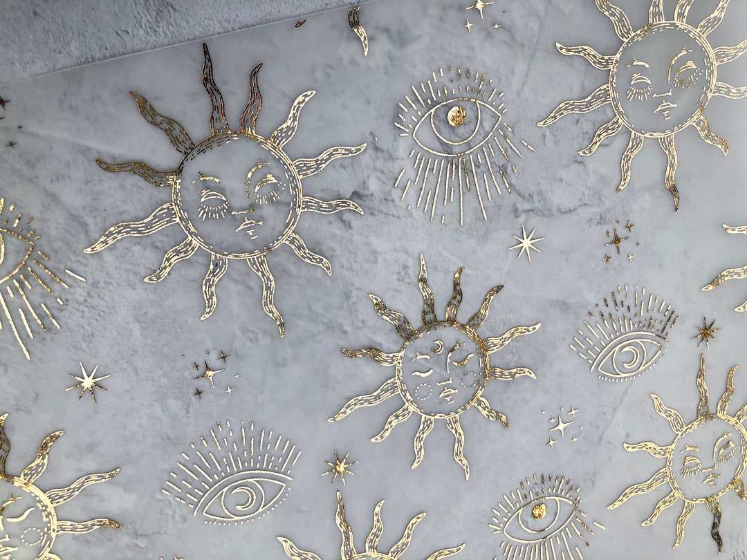 Sun All Seeing Eye Mystic Symbols Esoteric Foiled Acetate - Etsy UK