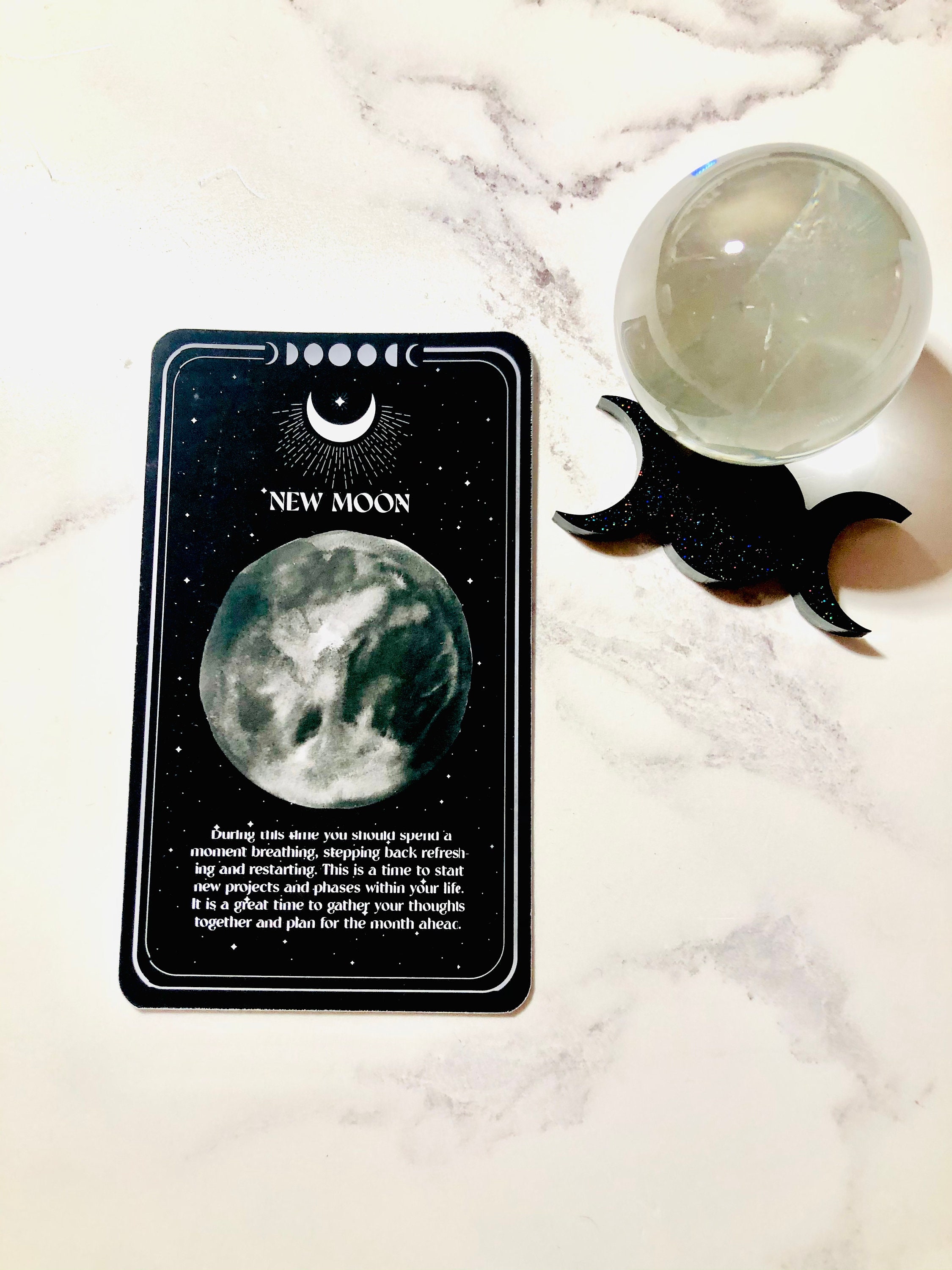 Mondzyklus, Mondzyklus, Mondphasen Kartenset - Etsy.de