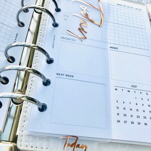 Large Text Today Page Marker, Frosted Plastic , Bookmark, Planner ...