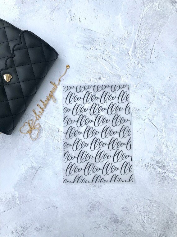 Calligraphy 2 Hand Lettered Swirls Flourishes Foiled | Etsy
