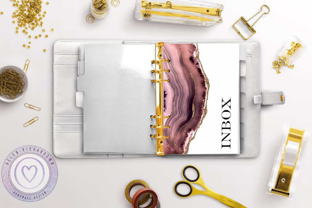Blush Agate, Inbox Planner Dashboard - Etsy