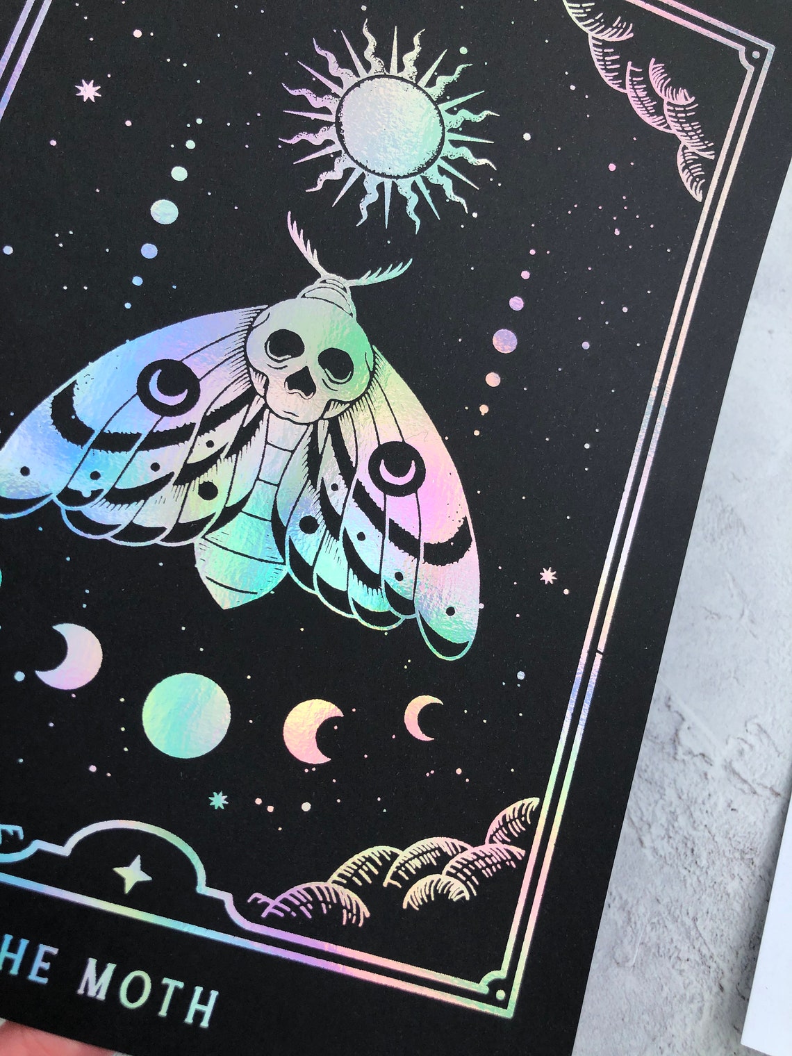 Tarot Inspired the Moth Planner Dashboard Foiled Dashboard - Etsy