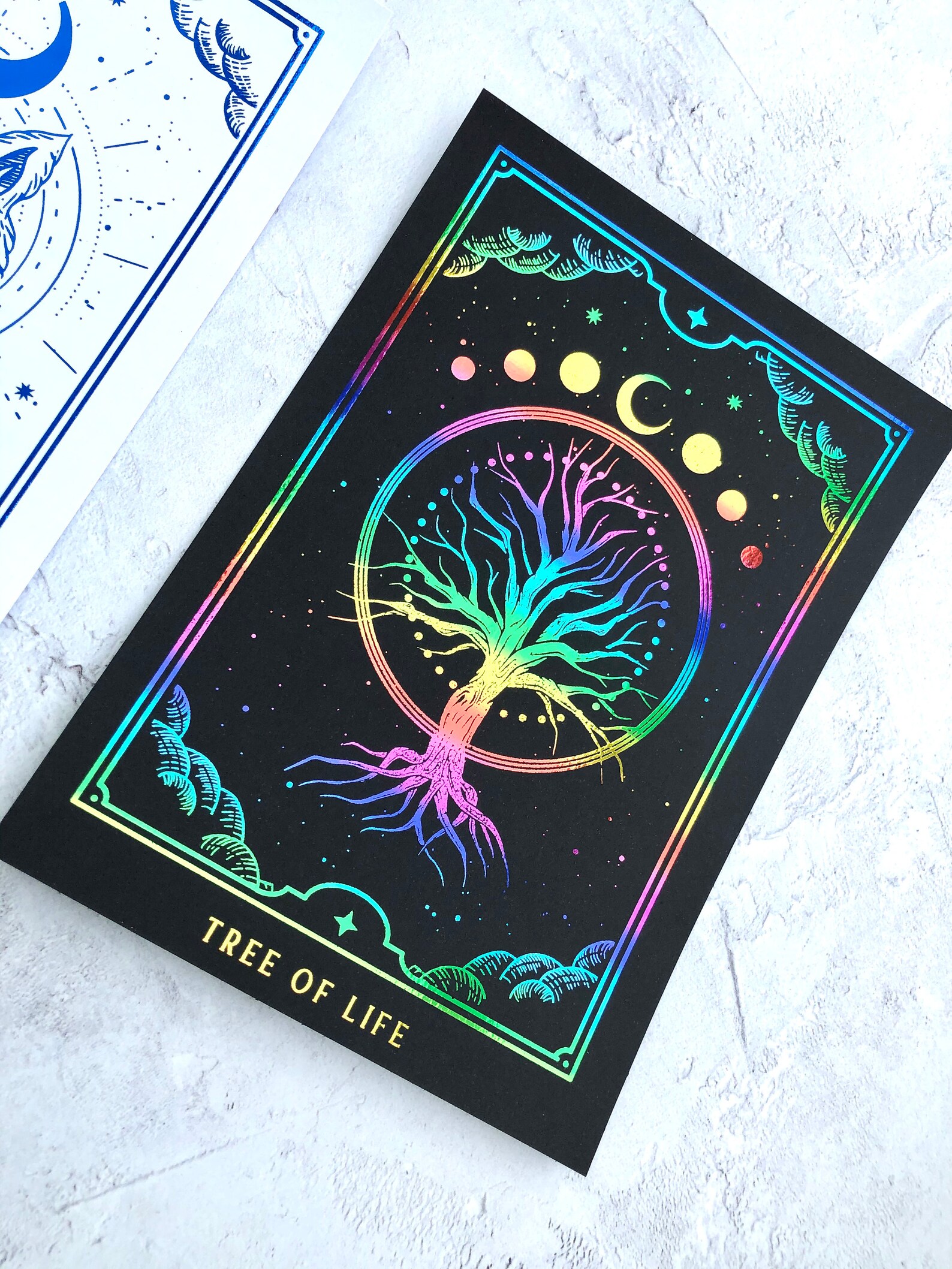 Tarot Inspired Tree of Life Planner Dashboard Foiled | Etsy UK