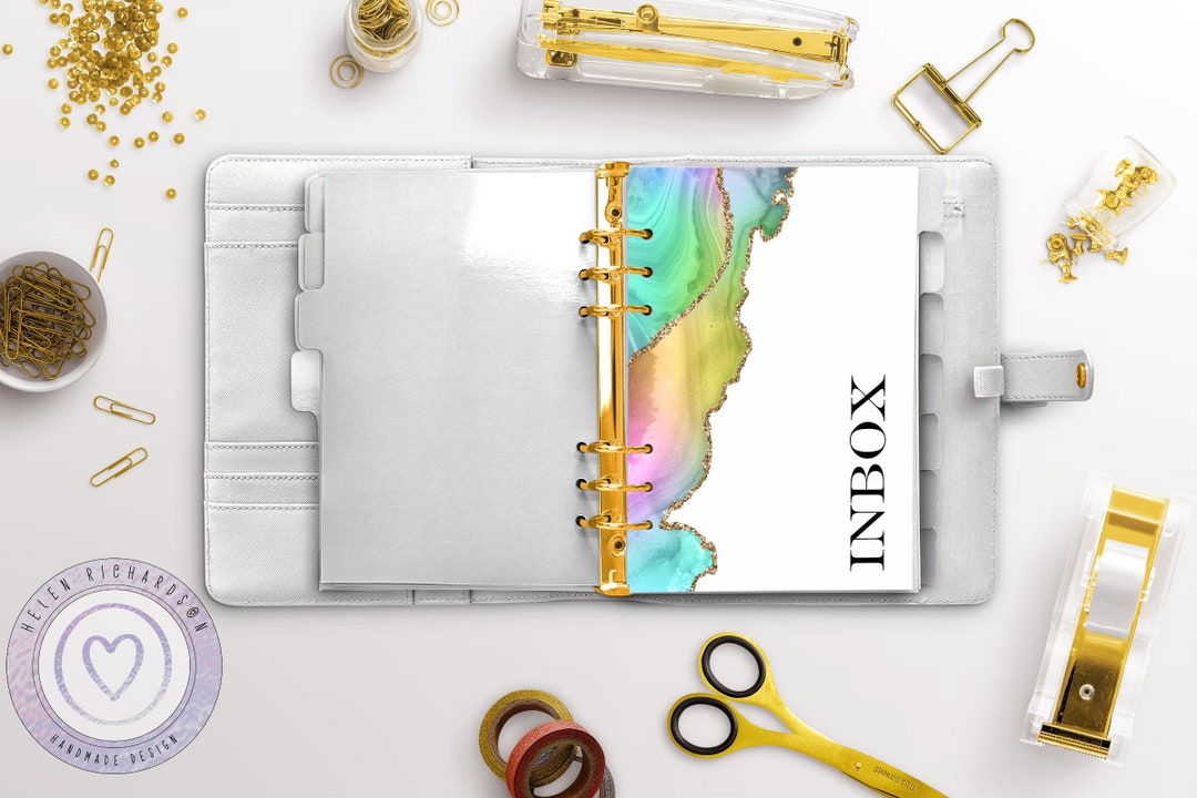 Inbox Planner Dash, Rainbow Agate Planner Dashboard, - Etsy