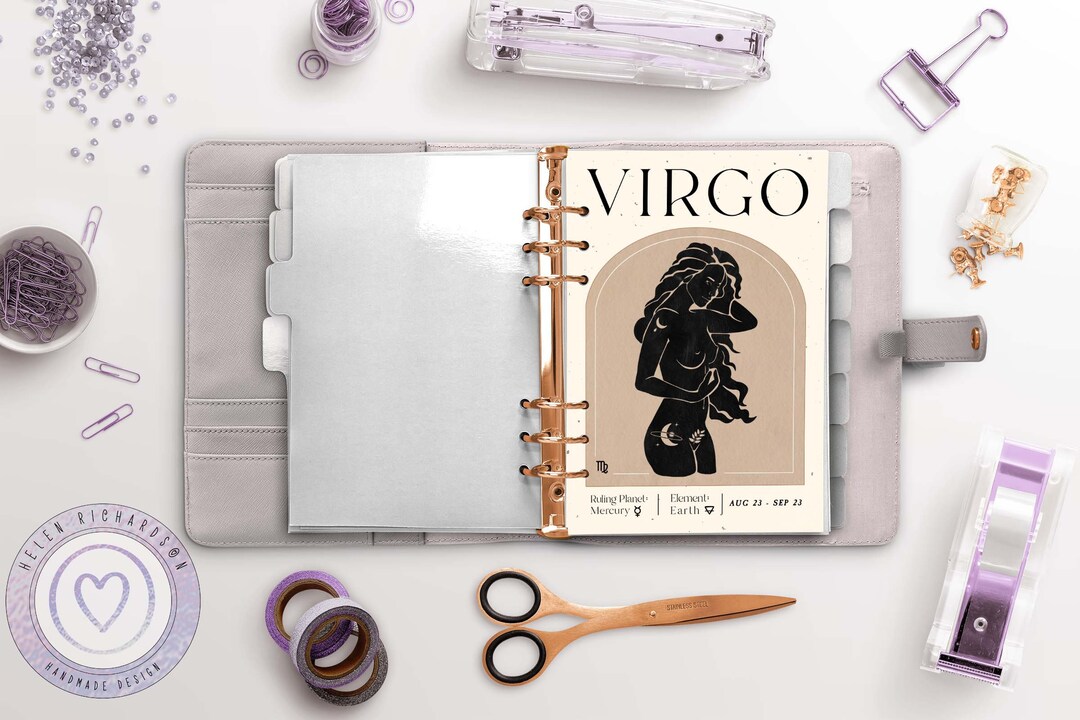 Zodiac Star Sign Planner Dashboard - Etsy