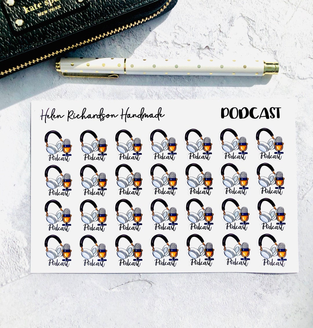 Planner Stickers - Podcast - Etsy