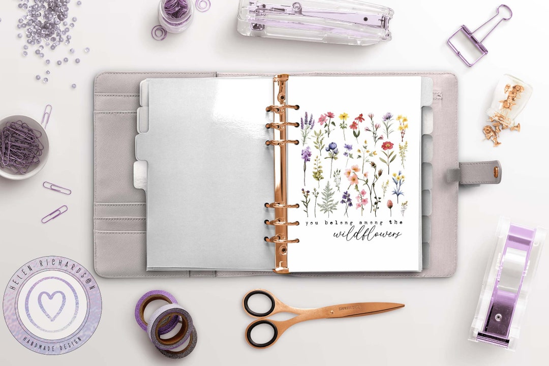 Wildflower Planner Dashboard - Floral Dashboard - You Belong Among the ...