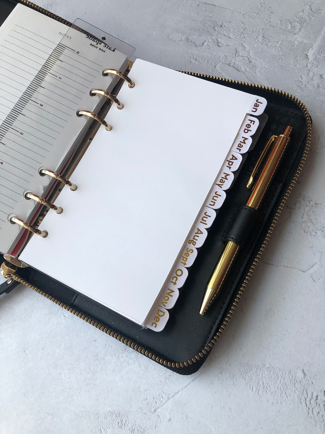 12 Month Card and Foil Dividers, Planner Dividers, Happy Planner ...