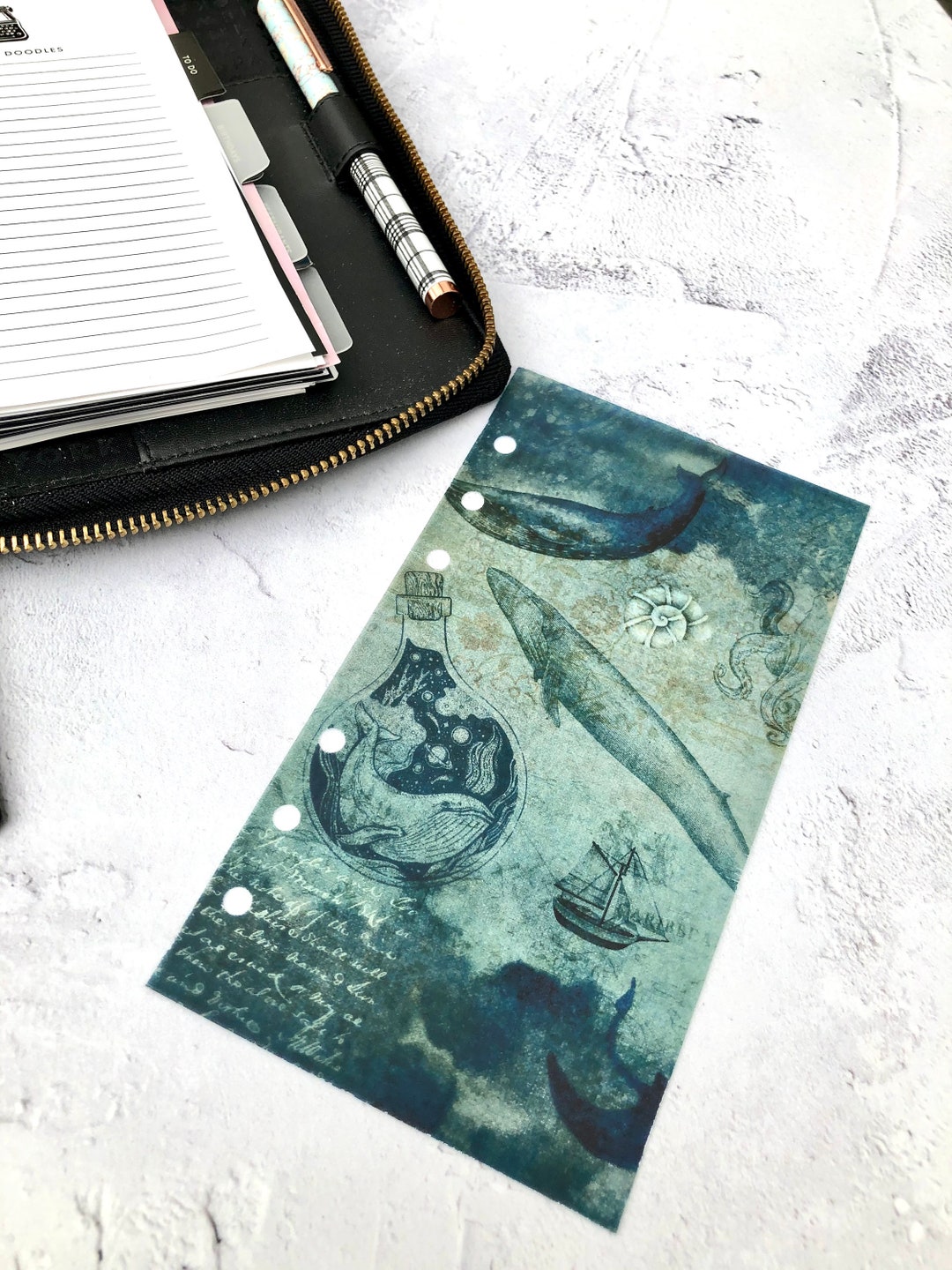 Vintage Nautical Planner Dashboard, Vellum Dashboard,acetate Dashboard ...