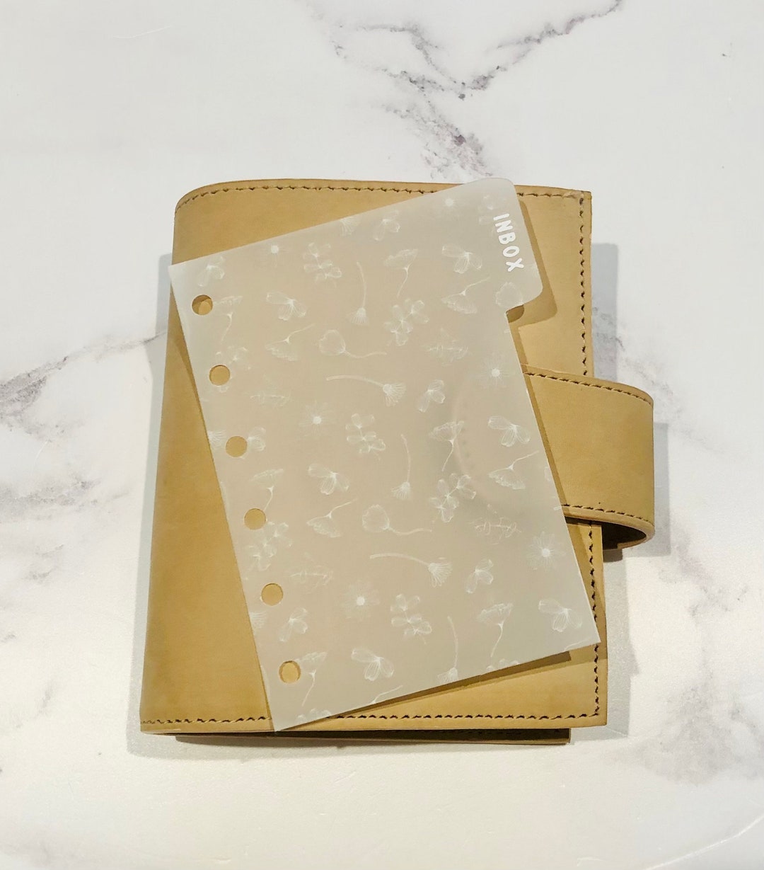 Floral Semi Opaque SIDE Tab Dividers, Planner Dividers, Minimal ...