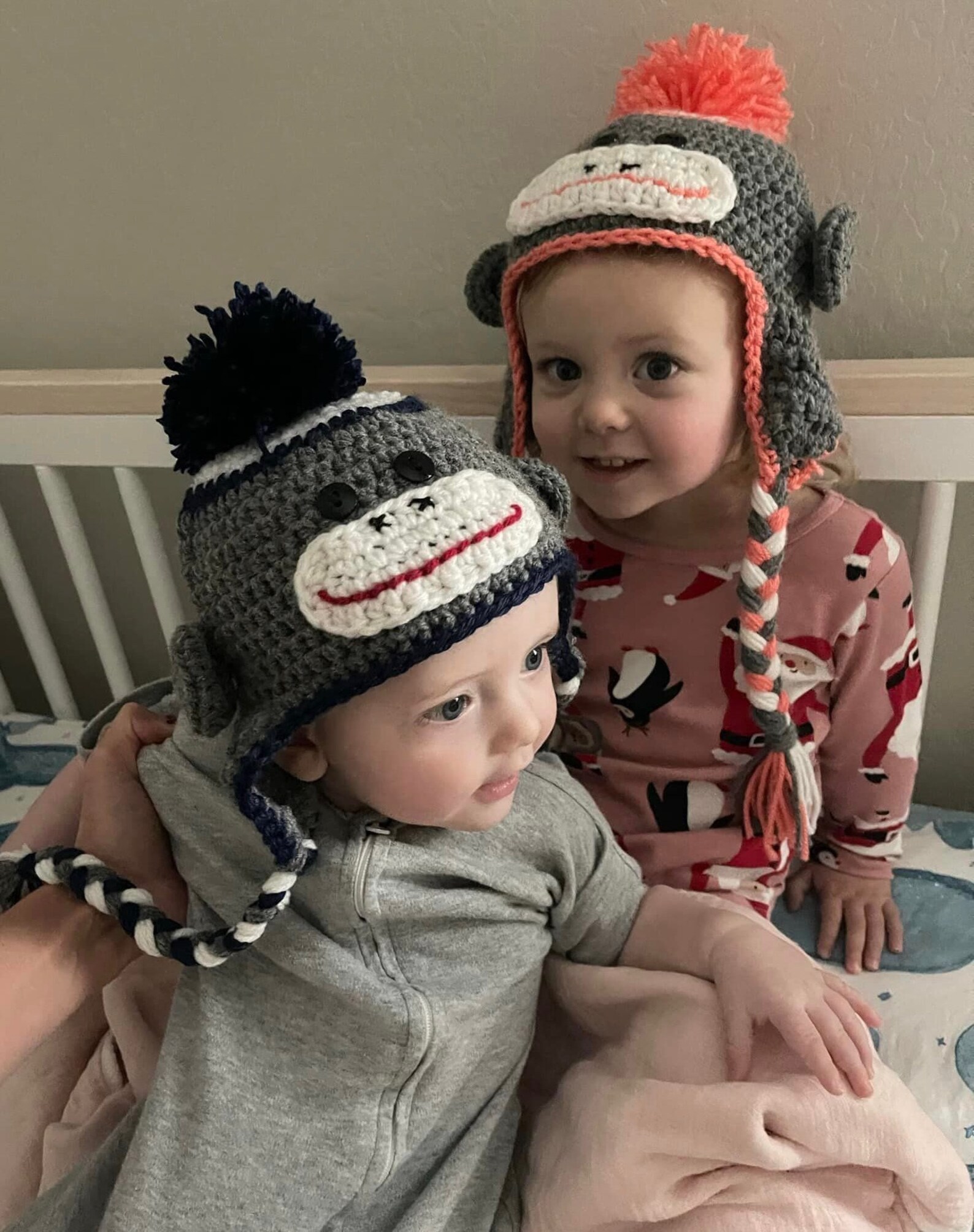 Hand-made Crochet Sock Monkey Hats - Etsy