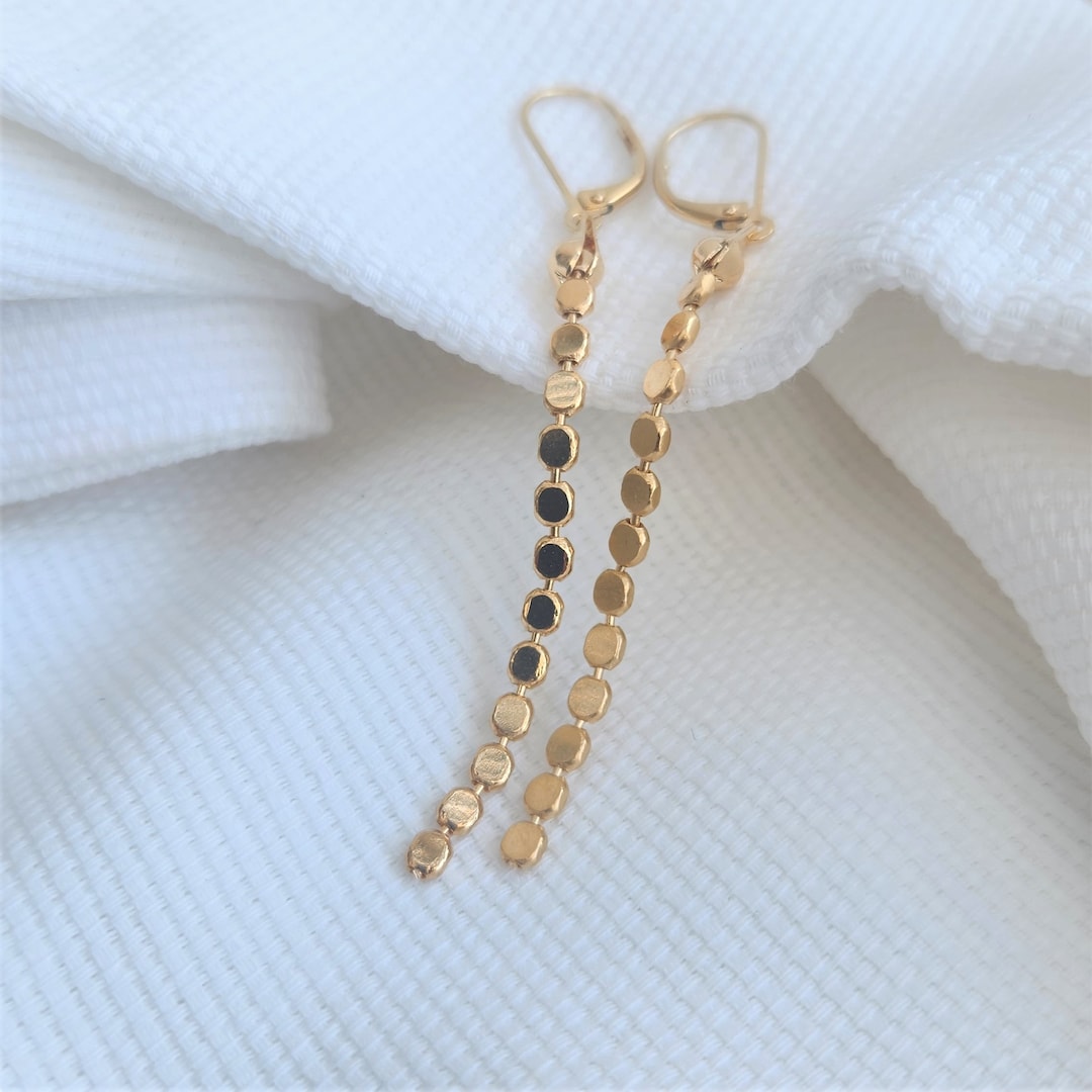 Gold Earrings,long Gold Earrings,gold Earrings Dangle,gold Filled ...