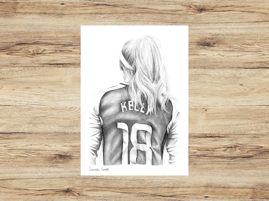 PRINT Chloe Kelly Drawing, Art Print, Artwork, Drawing Print, Decor ...