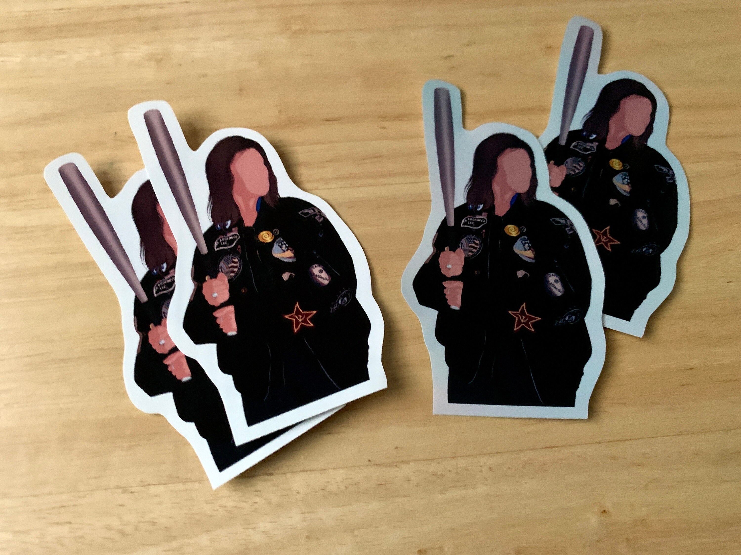 Vinyl Printed Sticker Ace Baseball Bat Doctor Who Inspired - Etsy UK