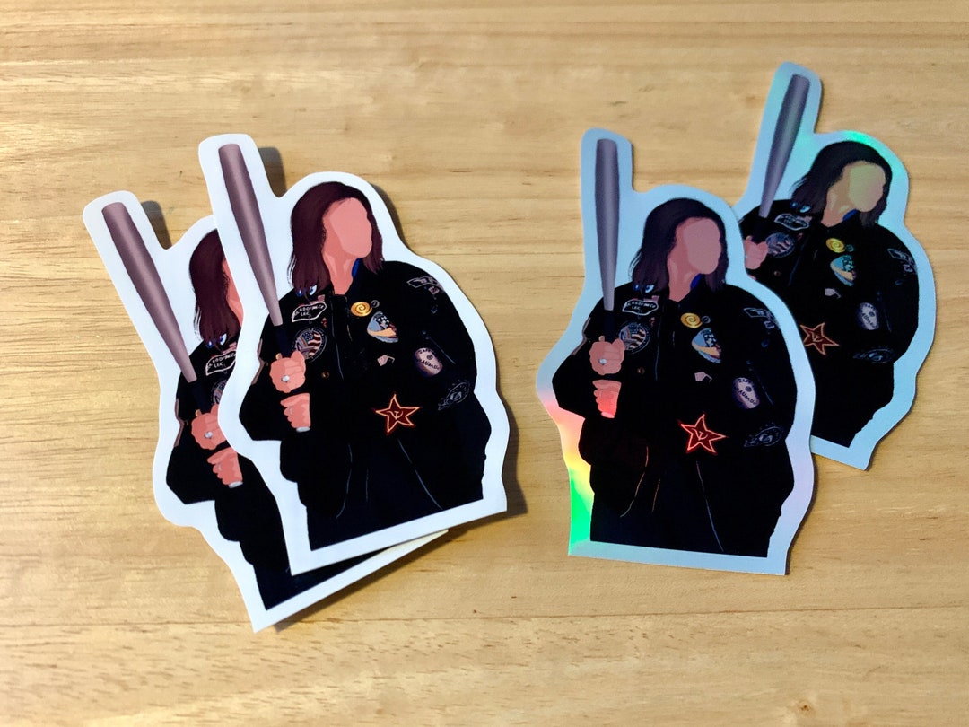 Vinyl Printed Sticker, Ace Baseball Bat, Doctor Who Inspired, Classic ...