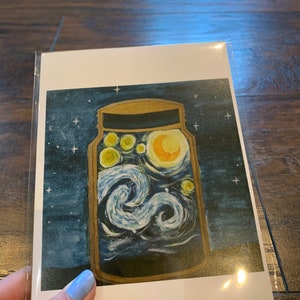 Starry Night in a Jar Prints - Etsy