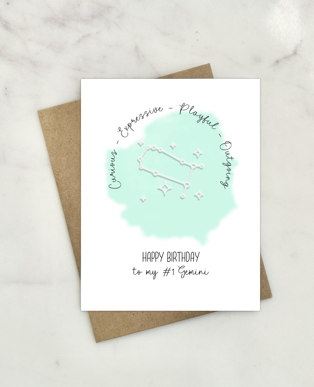 Zodiac Sign Birthday Greeting Card - Etsy