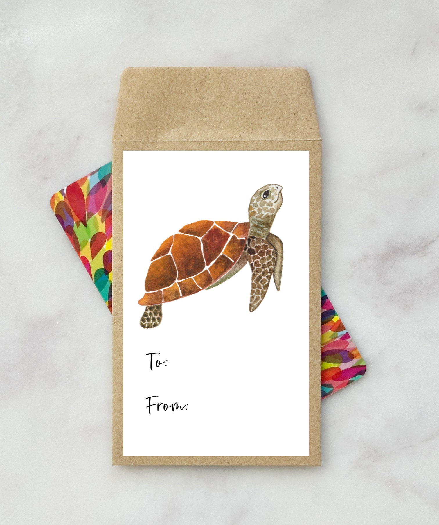 Punny Appreciation Card Zen Turtle - Etsy