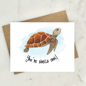 Punny Appreciation Card - Zen Turtle - Etsy