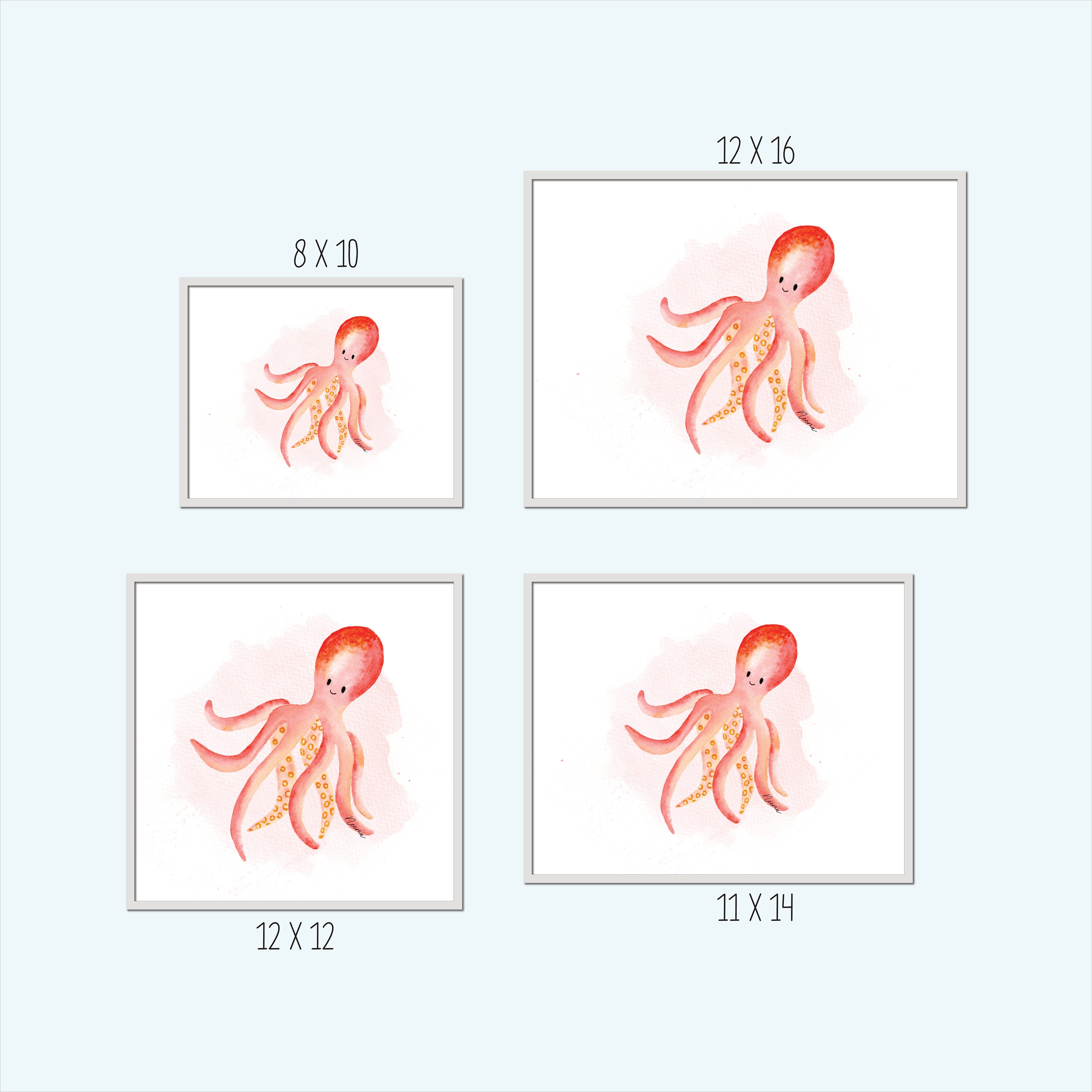 Sea Creatures Wall Art, Nursery Decor - Etsy