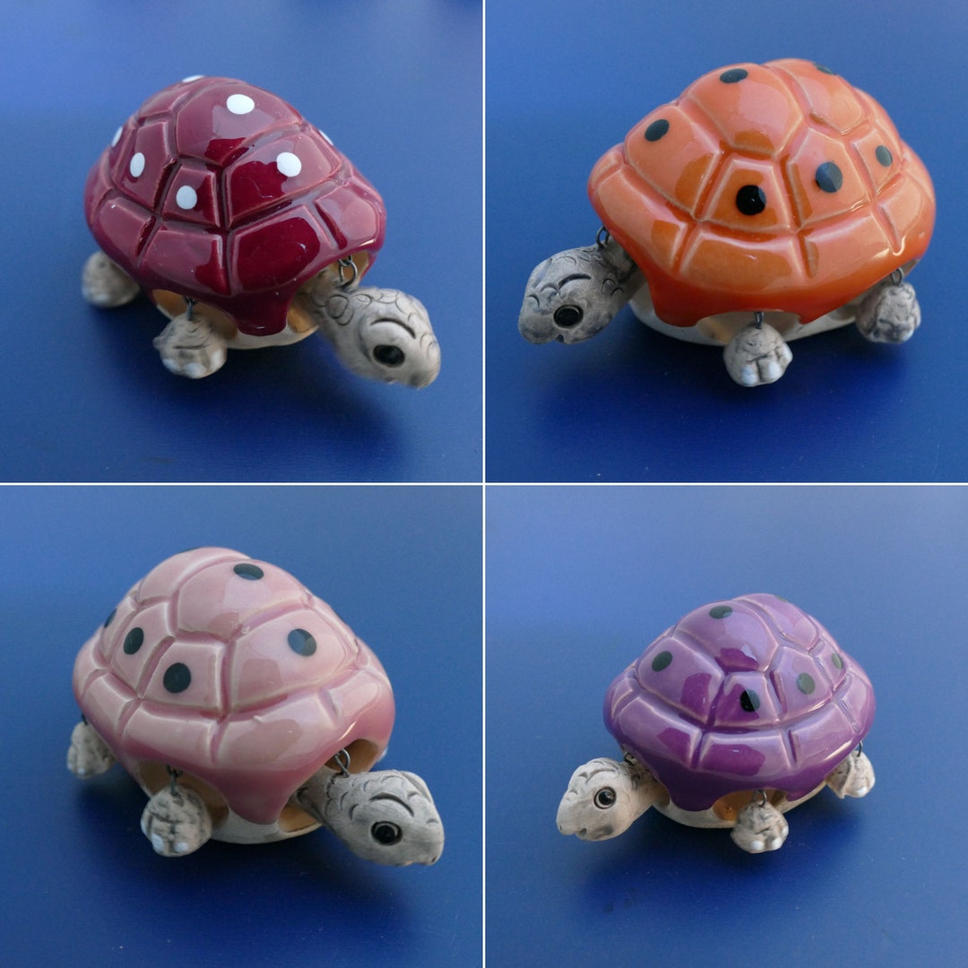 Bobbleheads Turtles Hand-painted Ceramics Ceramic Turtles - Etsy