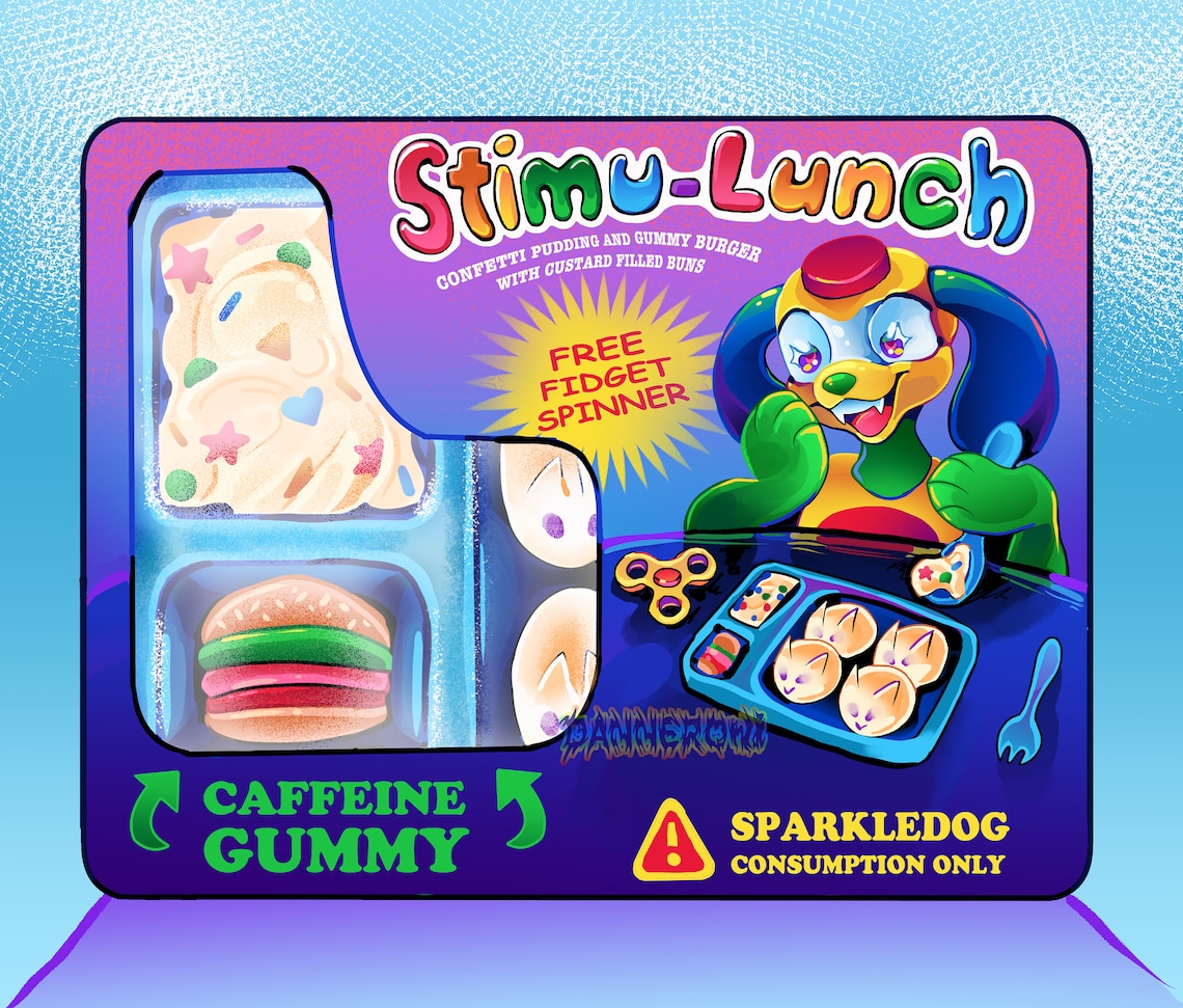 STIMU-LUNCH Vinyl Sticker by Danneroni - Etsy