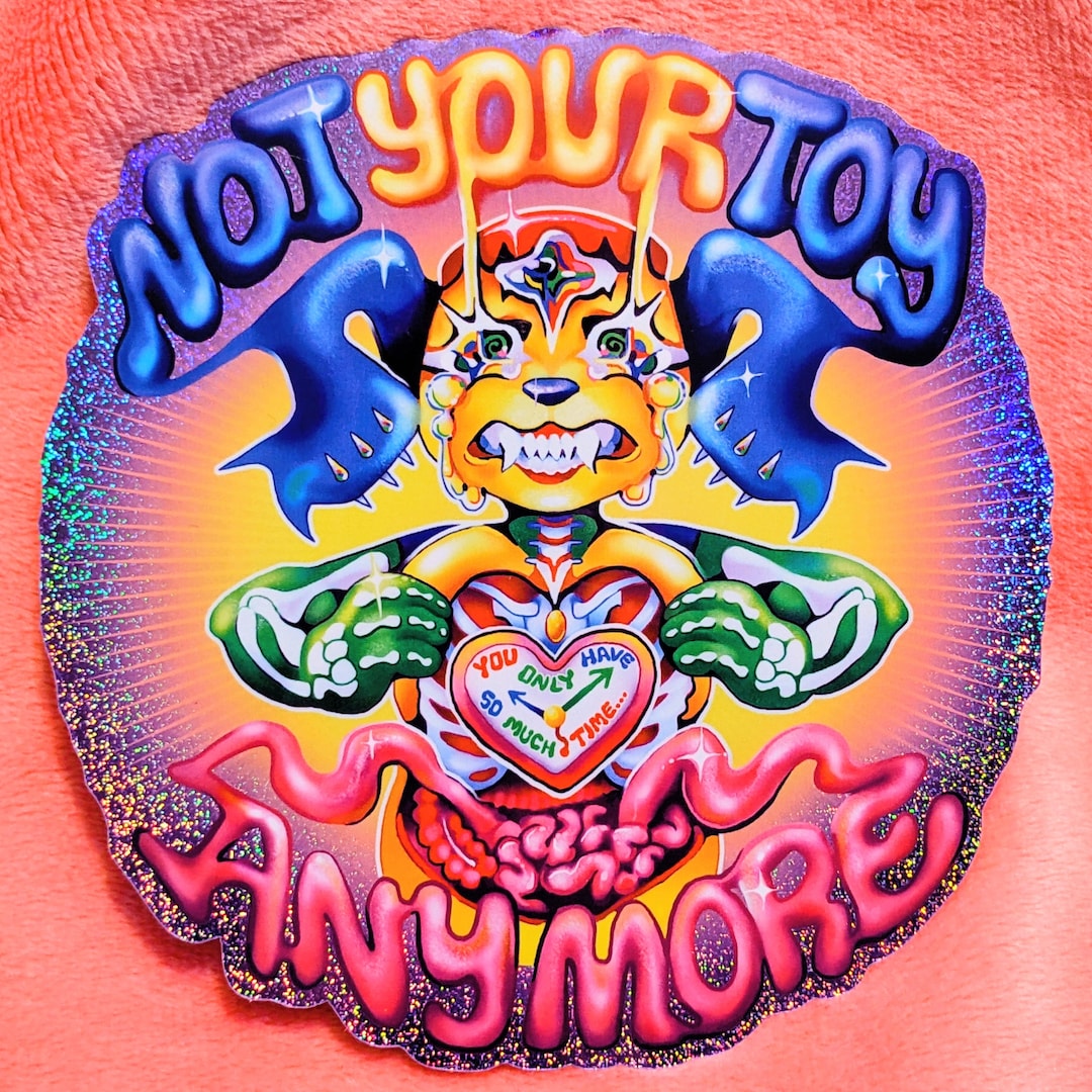 NOT YOUR TOY Anymore Pixie Dust Sticker by Danneroni - Etsy