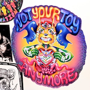 NOT YOUR TOY Anymore Pixie Dust Sticker by Danneroni - Etsy