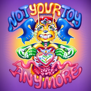 NOT YOUR TOY Anymore Pixie Dust Sticker by Danneroni - Etsy
