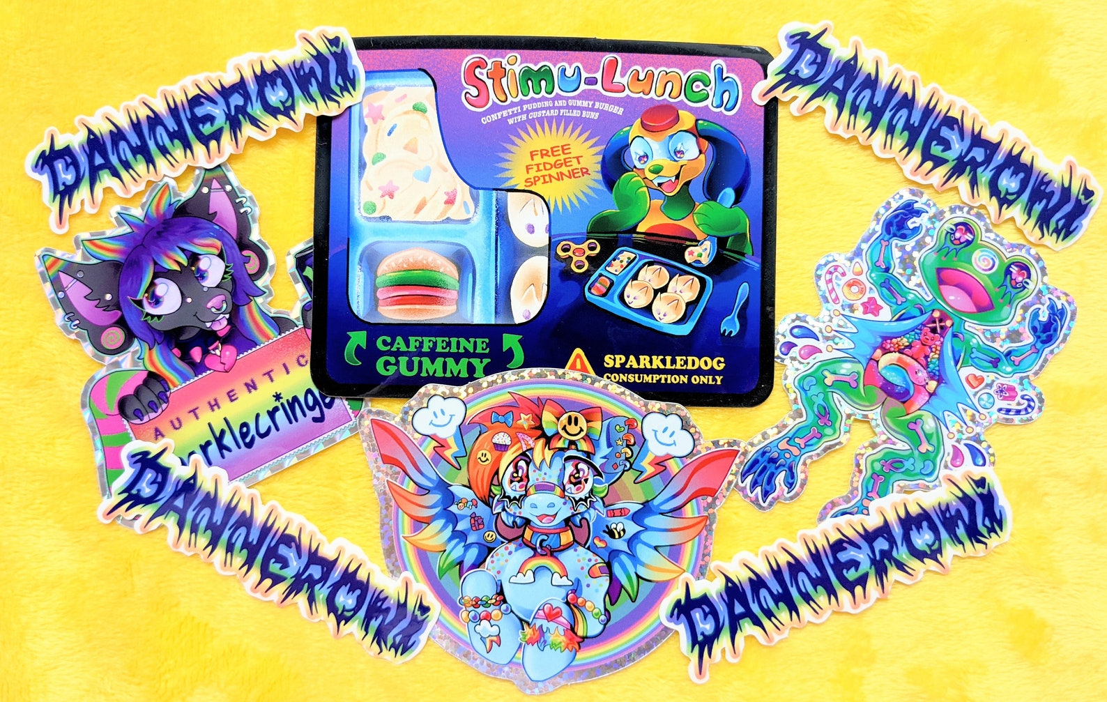 STIMU-LUNCH Vinyl Sticker by Danneroni - Etsy