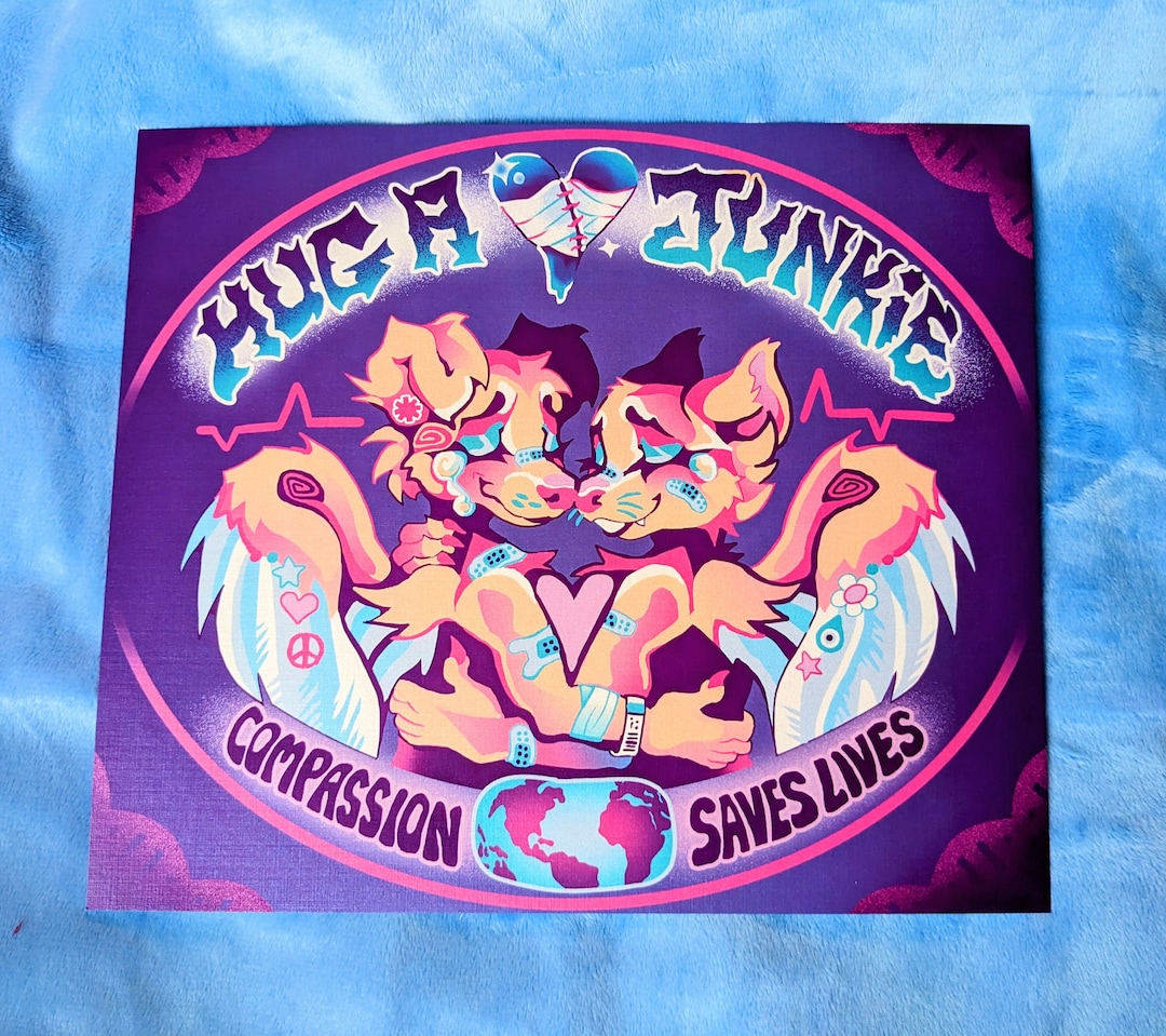 HUG A JUNKIE Art Print by Danneroni - Etsy