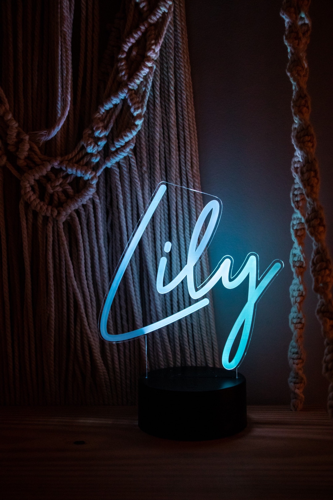 LED Night Light | Custom Name Light, Night Light, Kids Room Decor ...