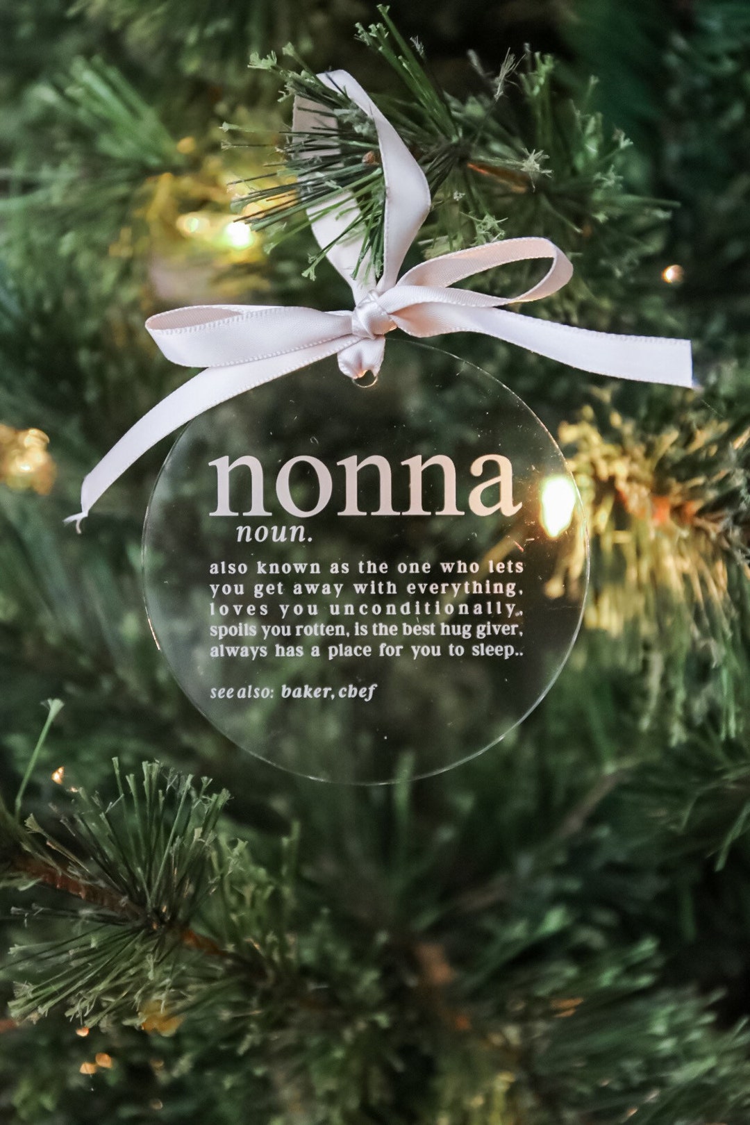 Nonna Definition Ornament | Nonna Christmas Ornament - Etsy