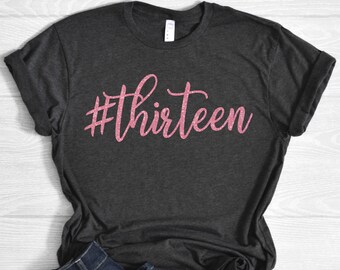 13th birthday shirt | Etsy