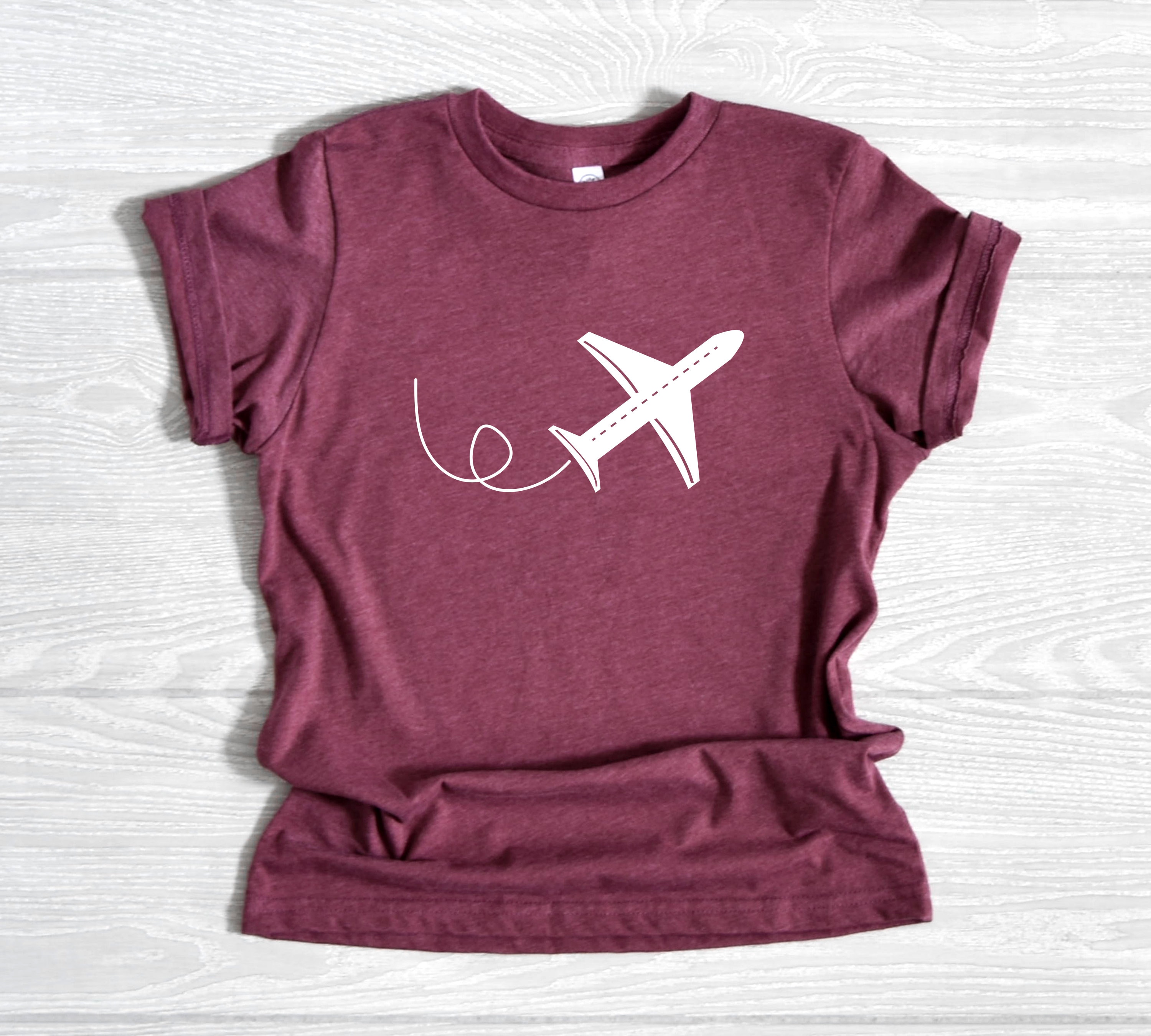 Girl Airplane Shirt Trendy and Modern Airplane Shirt for - Etsy