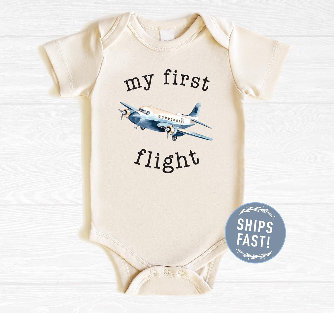 My First Flight Toddler Shirt: Airplane Ride Kids Gift - Etsy