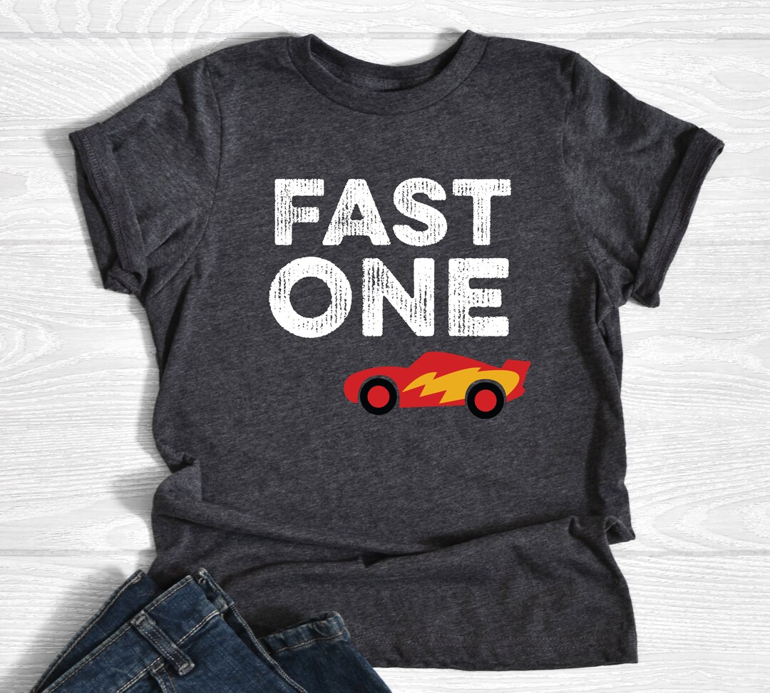 FAST ONE, Race Car 1st Birthday Shirt, First Birthday, Racing Birthday ...