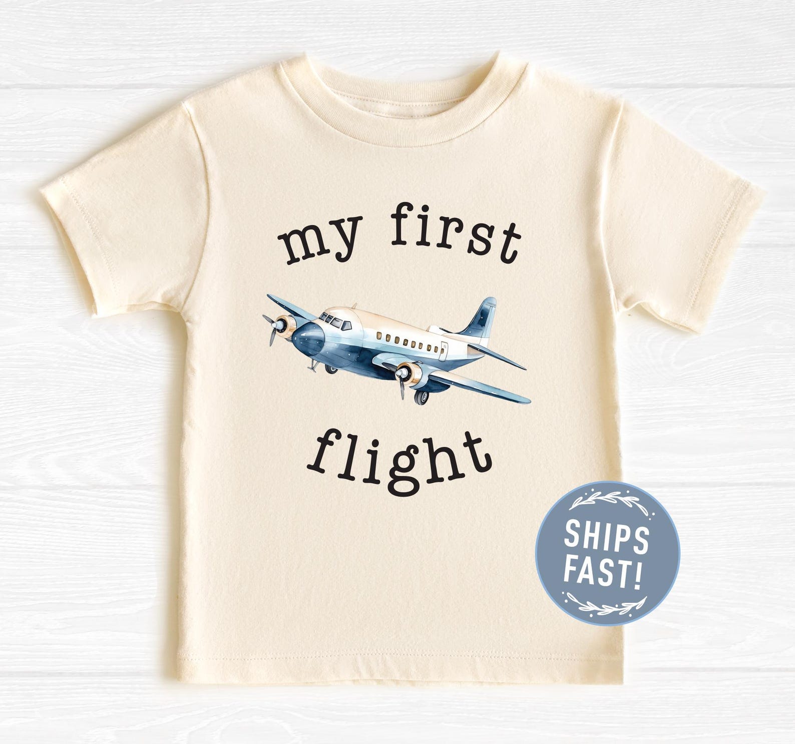 My First Flight Toddler Shirt: Airplane Ride Kids Gift - Etsy