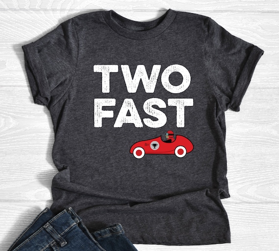 TWO FAST Vintage Race Birthday Shirt 2nd Birthday Vintage | Etsy