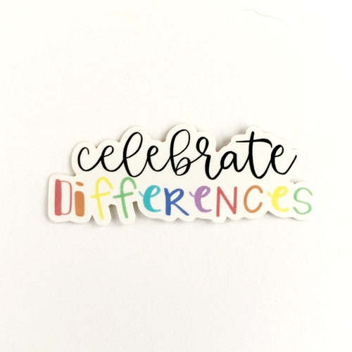 Celebrate Differences Sticker - Etsy