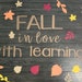 Fall in Love With Learning Bulletin Board Cutouts Decor - Etsy