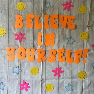 Believe in Yourself | Bulletin Board Cut Out - Etsy