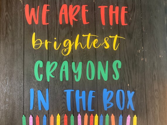 Brightest Crayons in the Box Bulletin Board Cut Out | Etsy