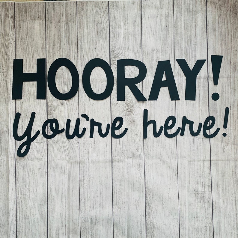 Hooray! You’re Here! | Bulletin Board Cut Out - Etsy