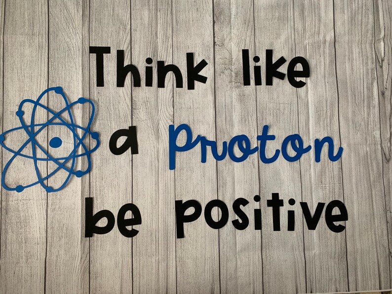 Be Positive | Bulletin Board Cut Out - Etsy