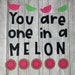 One in a Melon Bulletin Board Cut Out - Etsy