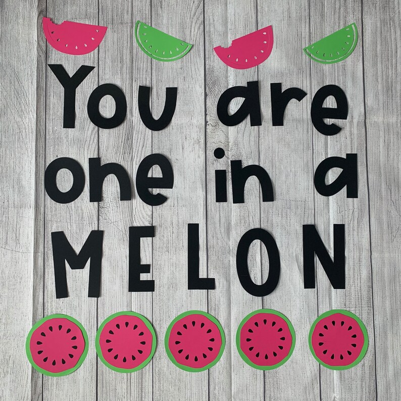 One in a Melon | Bulletin Board Cut Out - Etsy