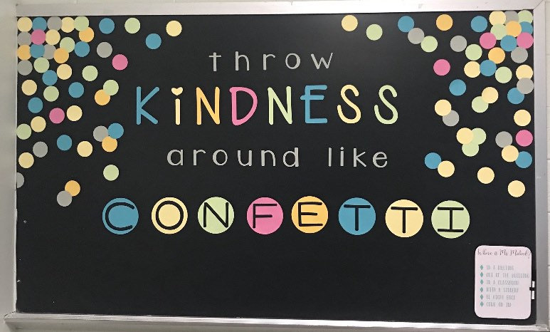 Throw Kindness Around Like Confetti Bulletin Board Cutouts | Etsy