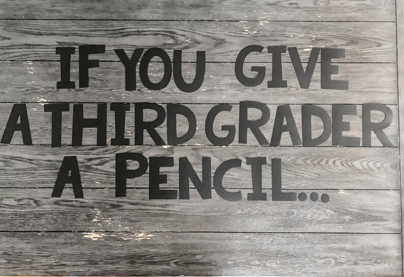 If You Give A Student A Pencil Bulletin Board Cutout Decor - Etsy