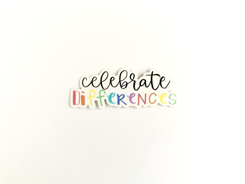 Celebrate Differences Sticker | Etsy